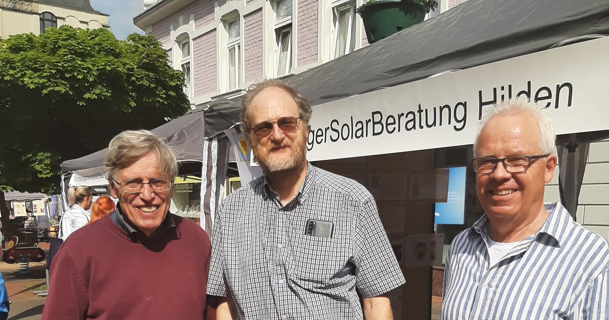 Erfolgreicher Start für die Hildener BürgerSolarBeratung | Stadt Hilden